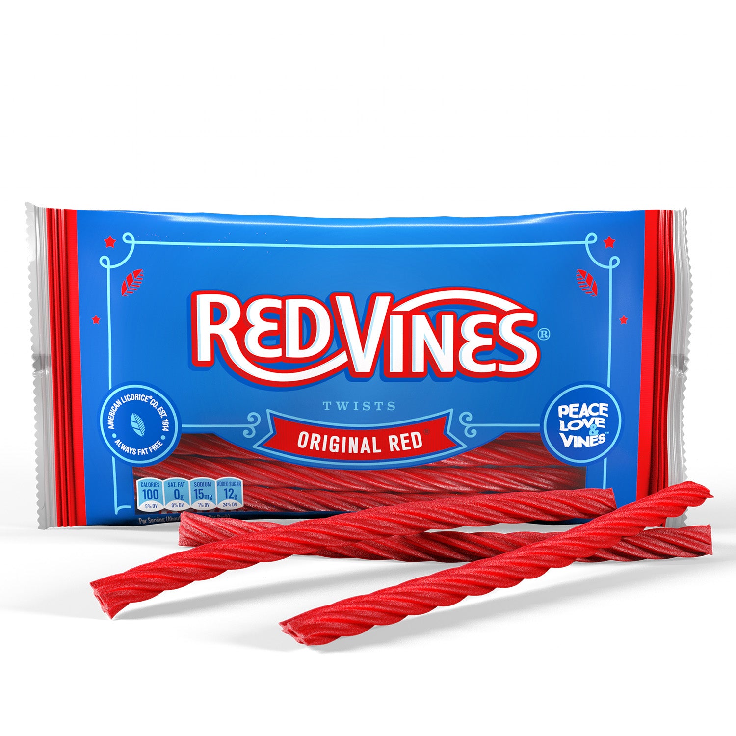 RED VINES® Original Red® Chewy Licorice Twists, Laydown Bag, 12/14 oz ...