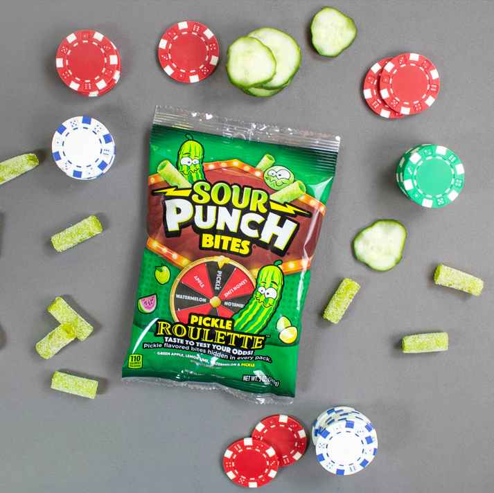 SOUR PUNCH® Bites® Pickle Roulette Candy, 12/5 oz – American Licorice ...