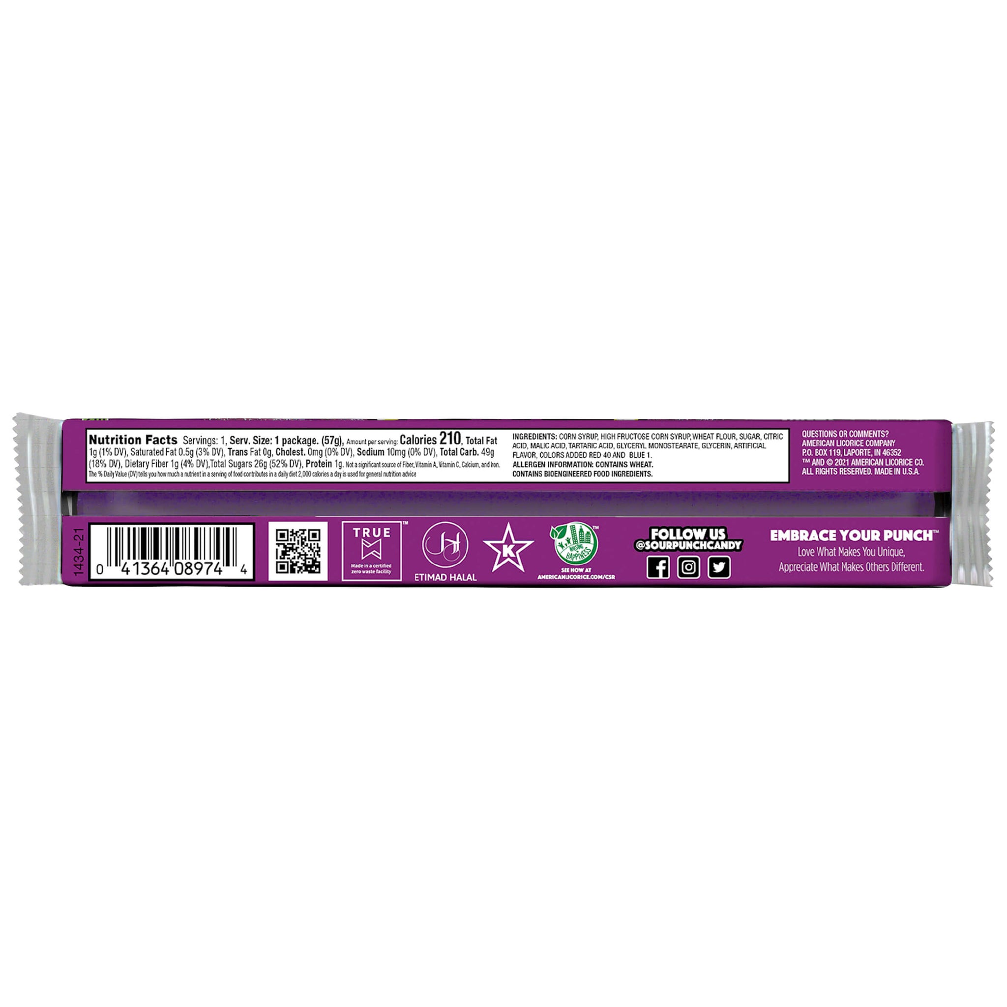 SOUR PUNCH® Grape Straws, 12/24/2oz – American Licorice Wholesale